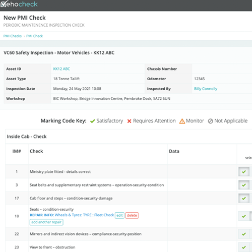Vehicle and asset Workshop Management - Vehocheck